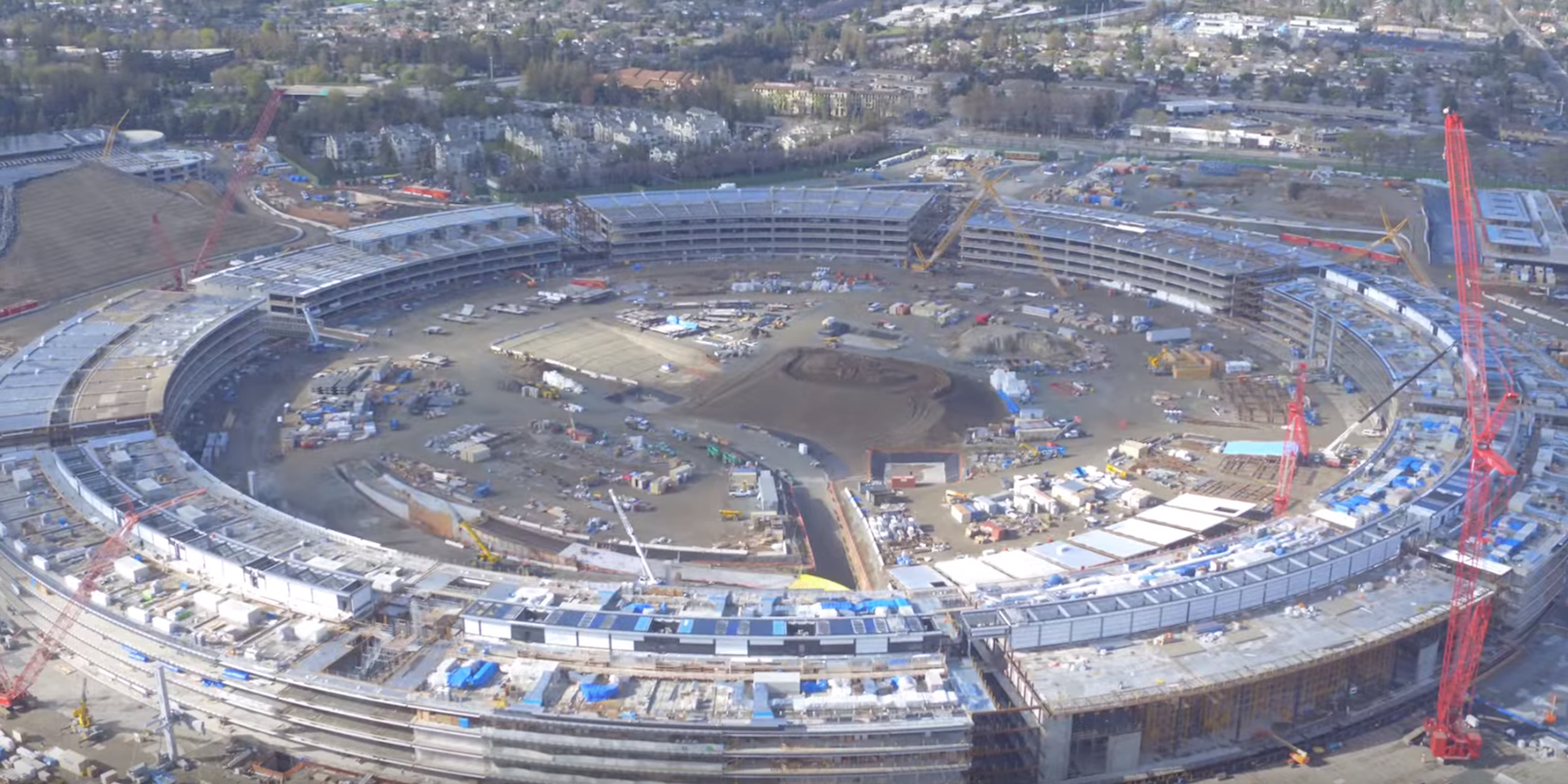 Latest Apple Campus 2 flyover gives up close look as exterior nears ...