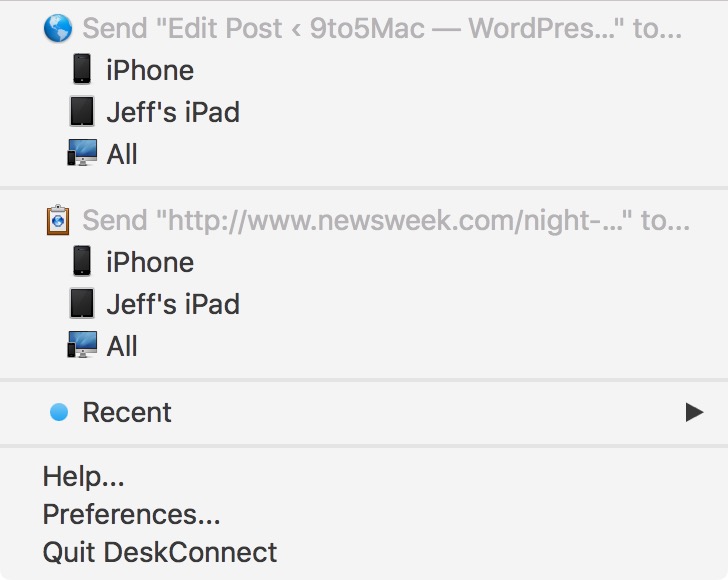 DeskConnect file transfer app updated with share extension, 3D Touch ...