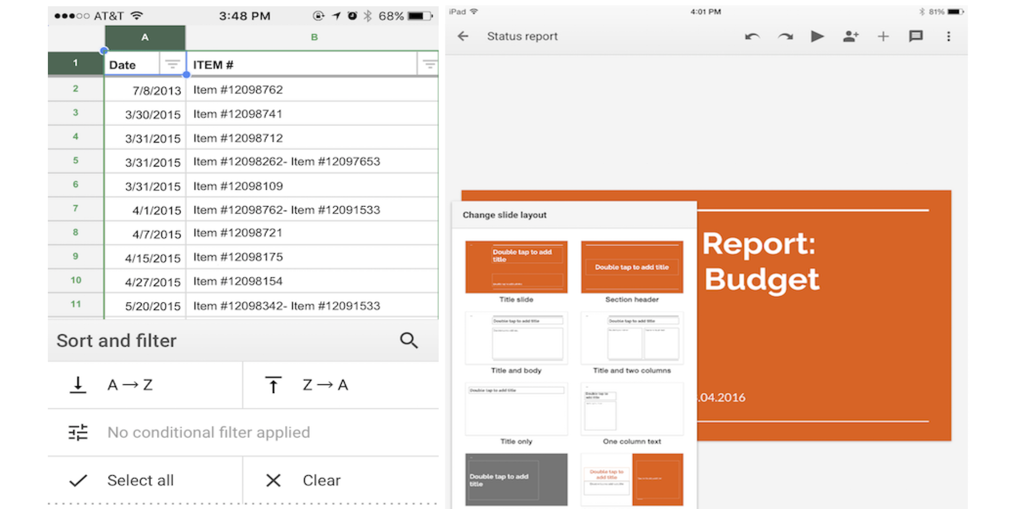 You can now change themes, filters & layouts in updated Google Sheets ...