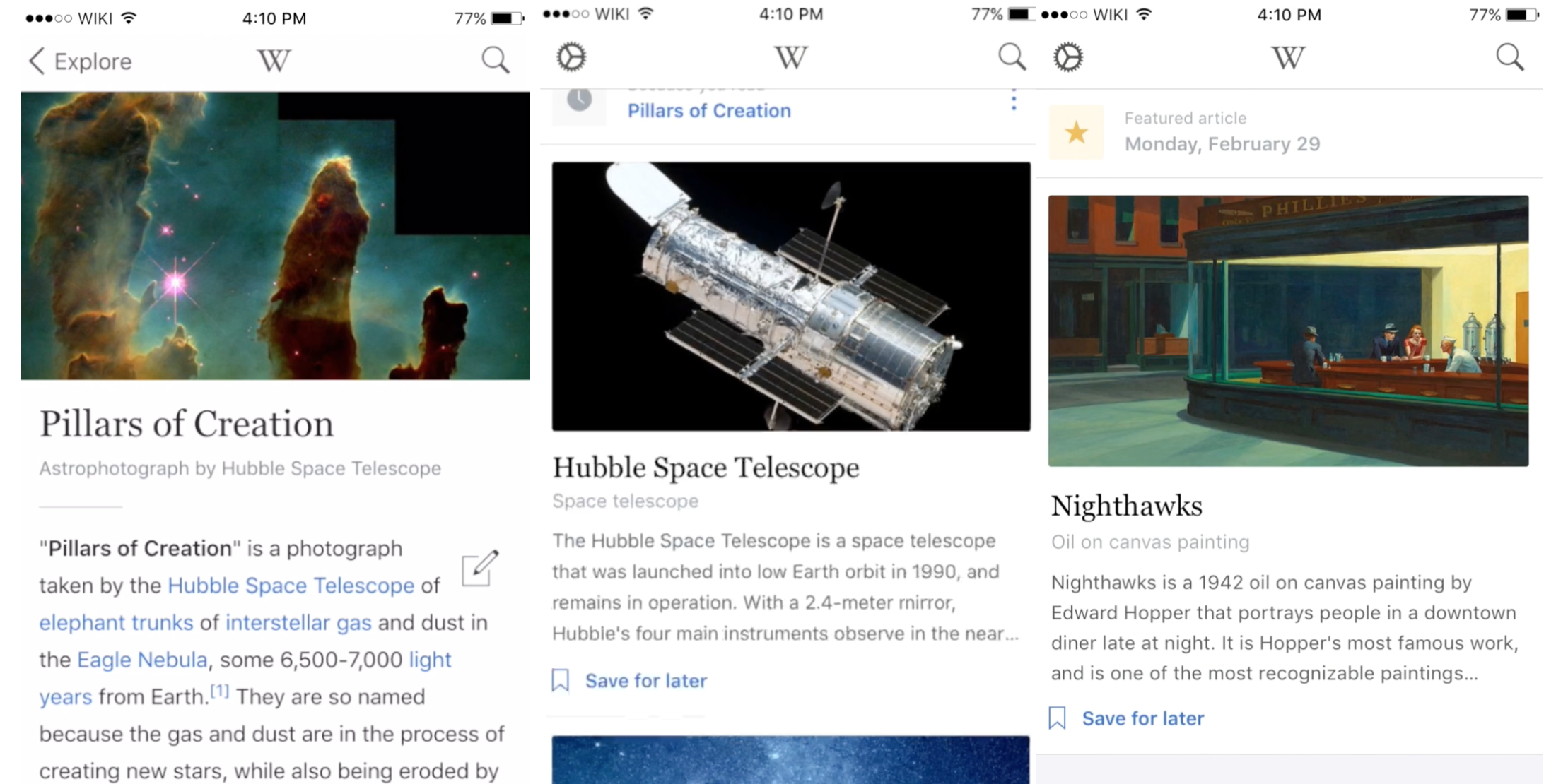 Wikipedia for iOS updated w/ redesigned interface, 3D Touch, Handoff ...