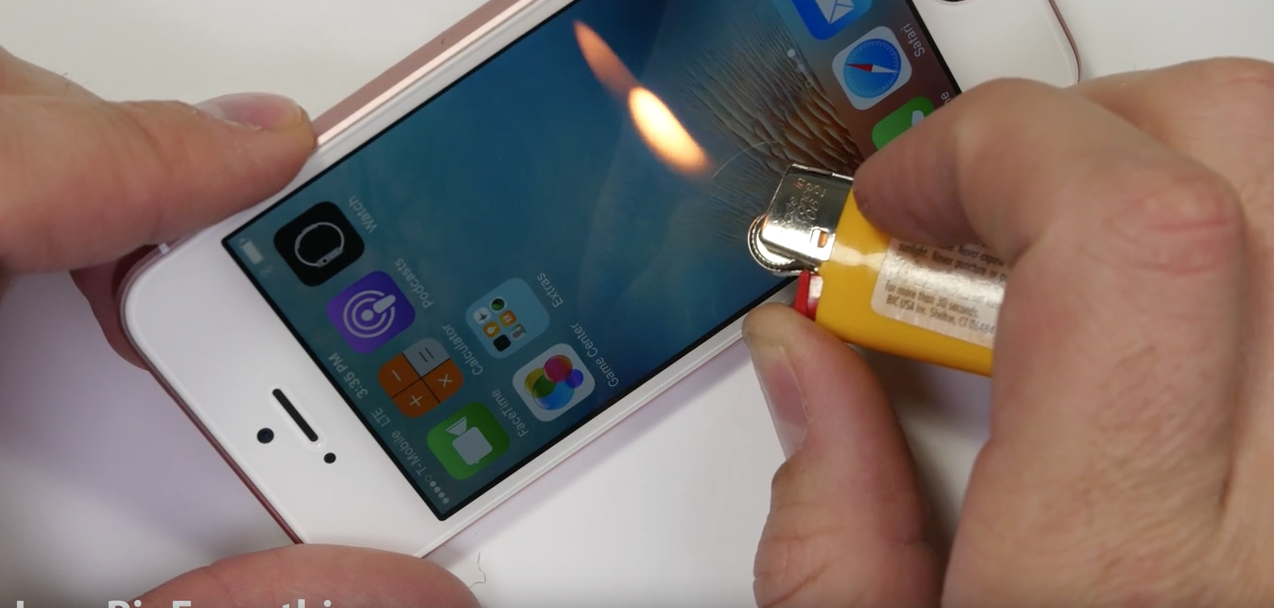 Watch the iPhone SE go through series of bend, burn, scratch, and ...