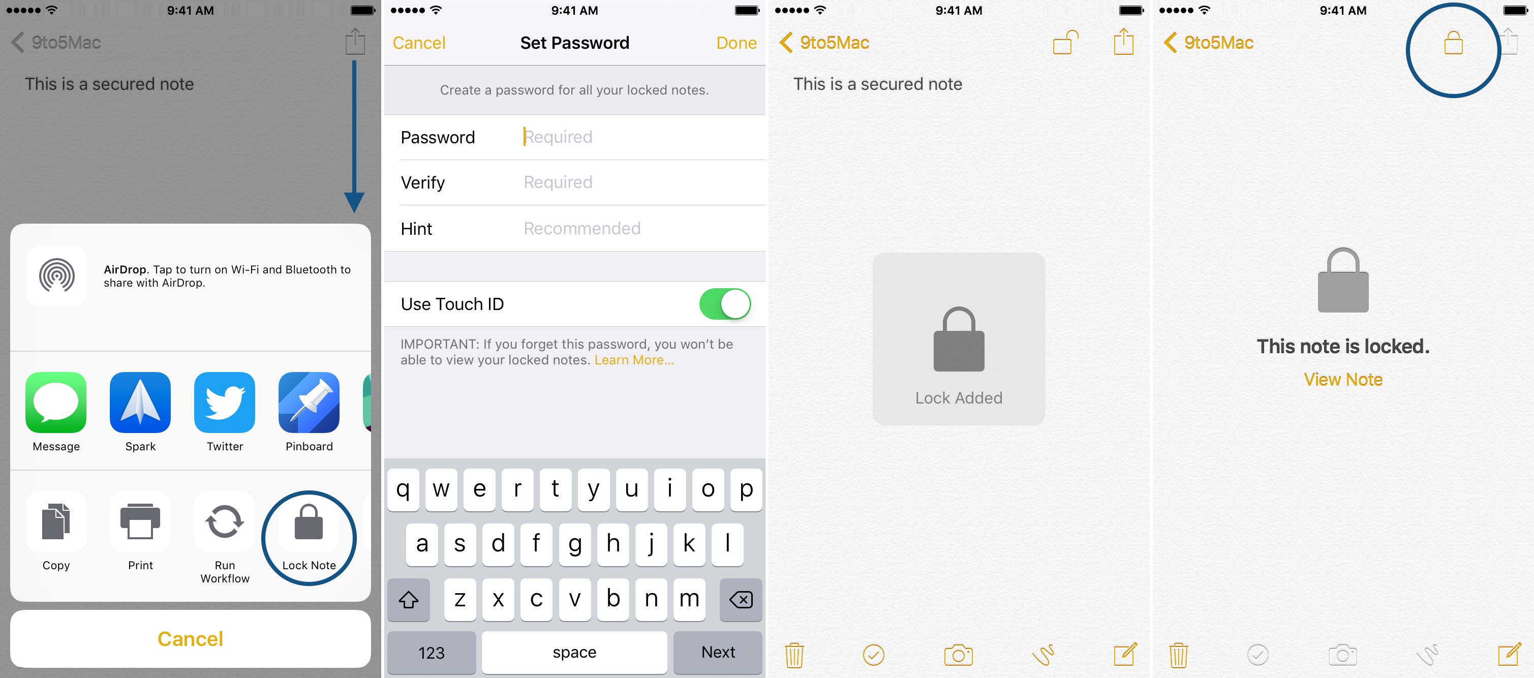 How-To: Set up and use password-protected Notes on iOS 9.3 [Video ...