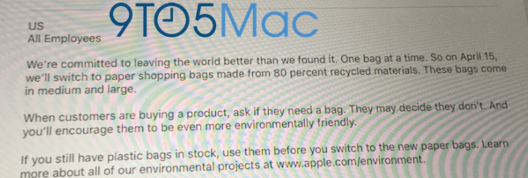 Apple Stores to transition from traditional plastic bags to paper in ...