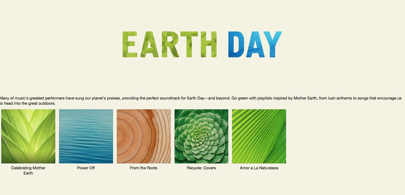 Apple shares new collection of Earth Day-inspired playlists on Apple ...