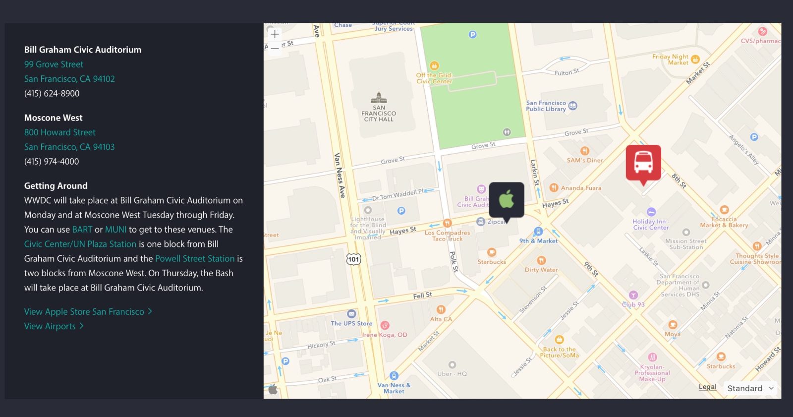 Embedded Apple Map on WWDC site suggests official public MapKit web API ...
