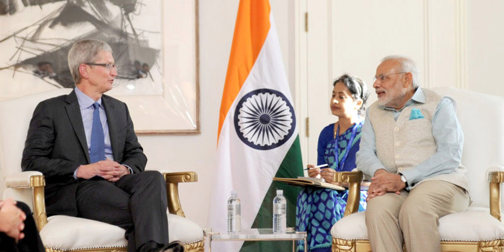 After China, Tim Cook headed on to India to meet Prime Minister Modi ...
