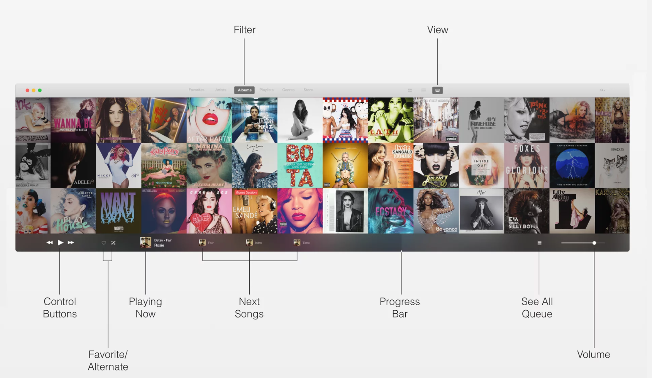 Concept imagines a simplistic iTunes/Apple Music redesign for Mac ...