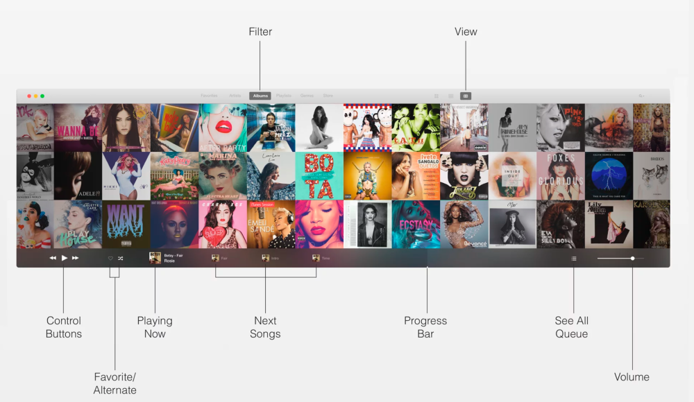 Concept imagines a simplistic iTunes/Apple Music redesign for Mac ...