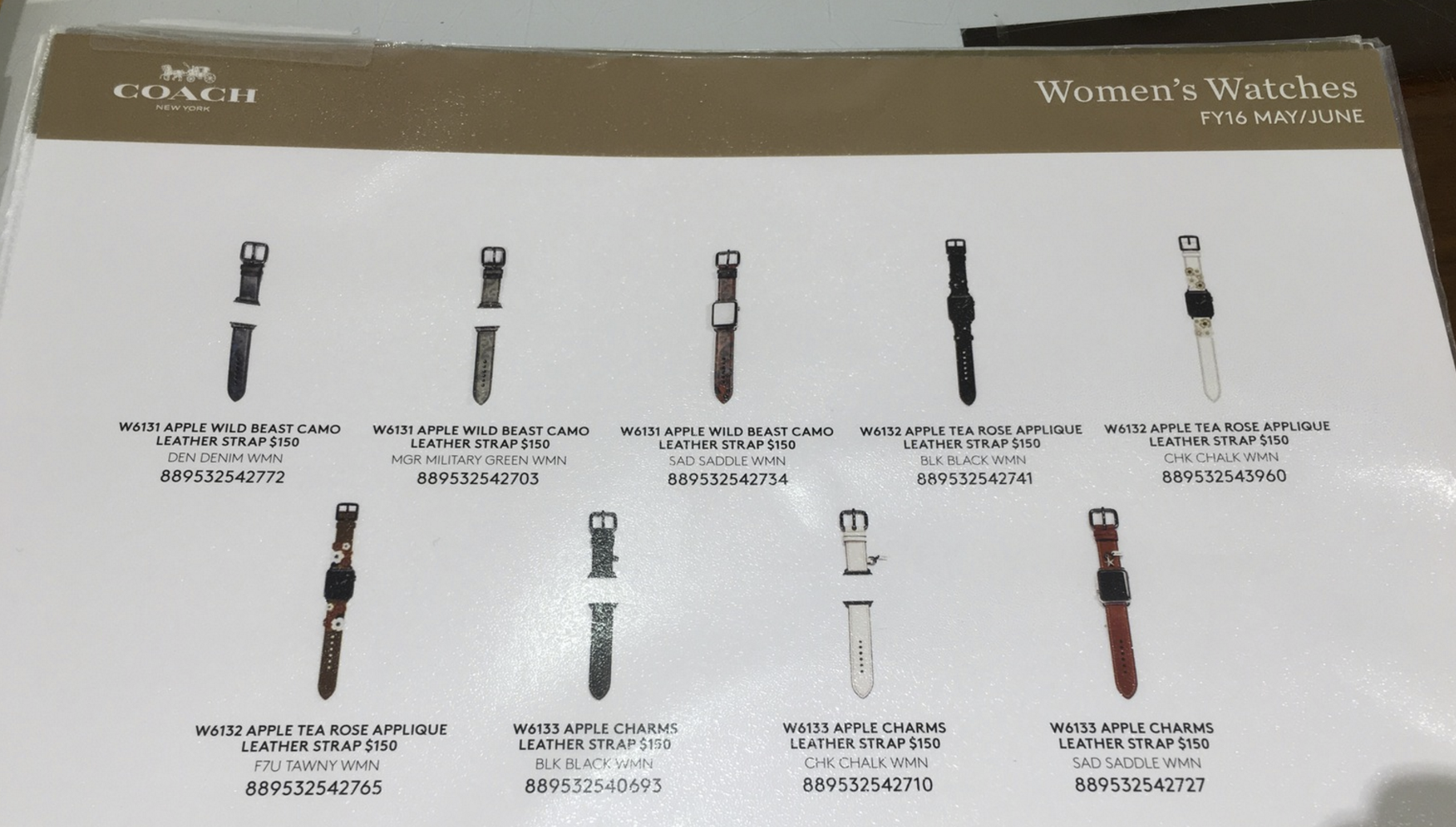 Coach Apple Watch bands get official as they appear on retailer’s site ...