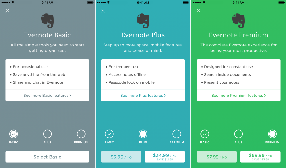 Evernote limits basic accounts to two devices and raises prices for ...