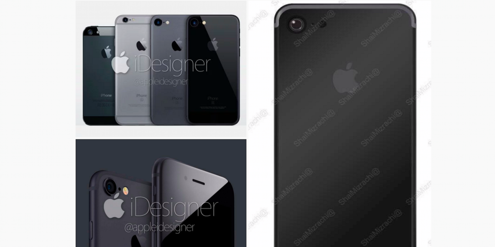 Renders imagine what Apple's new darker "Space Black" iPhone 7 might ...