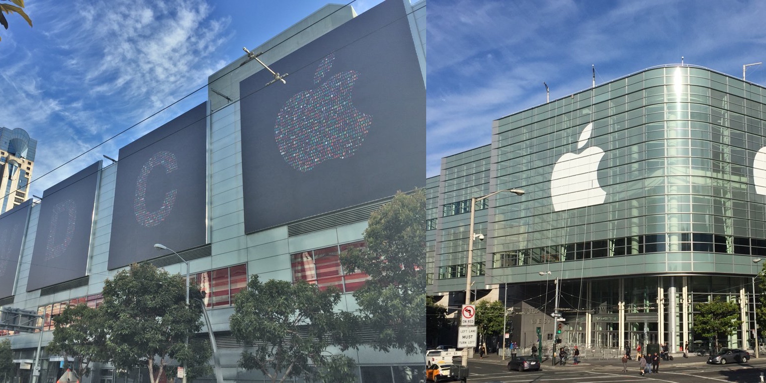 Apple starts decorating Moscone West with logos for WWDC 2016 [Update ...