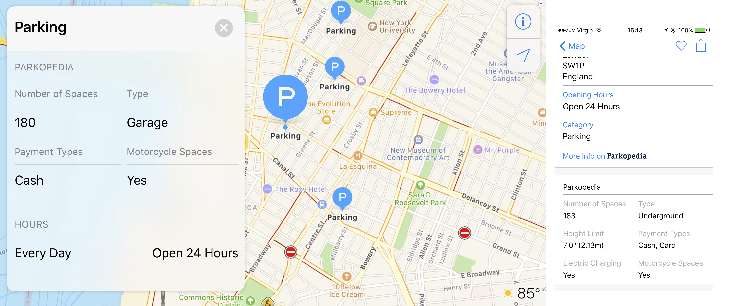 Apple Maps adds enhanced parking space info, electric charging listings ...