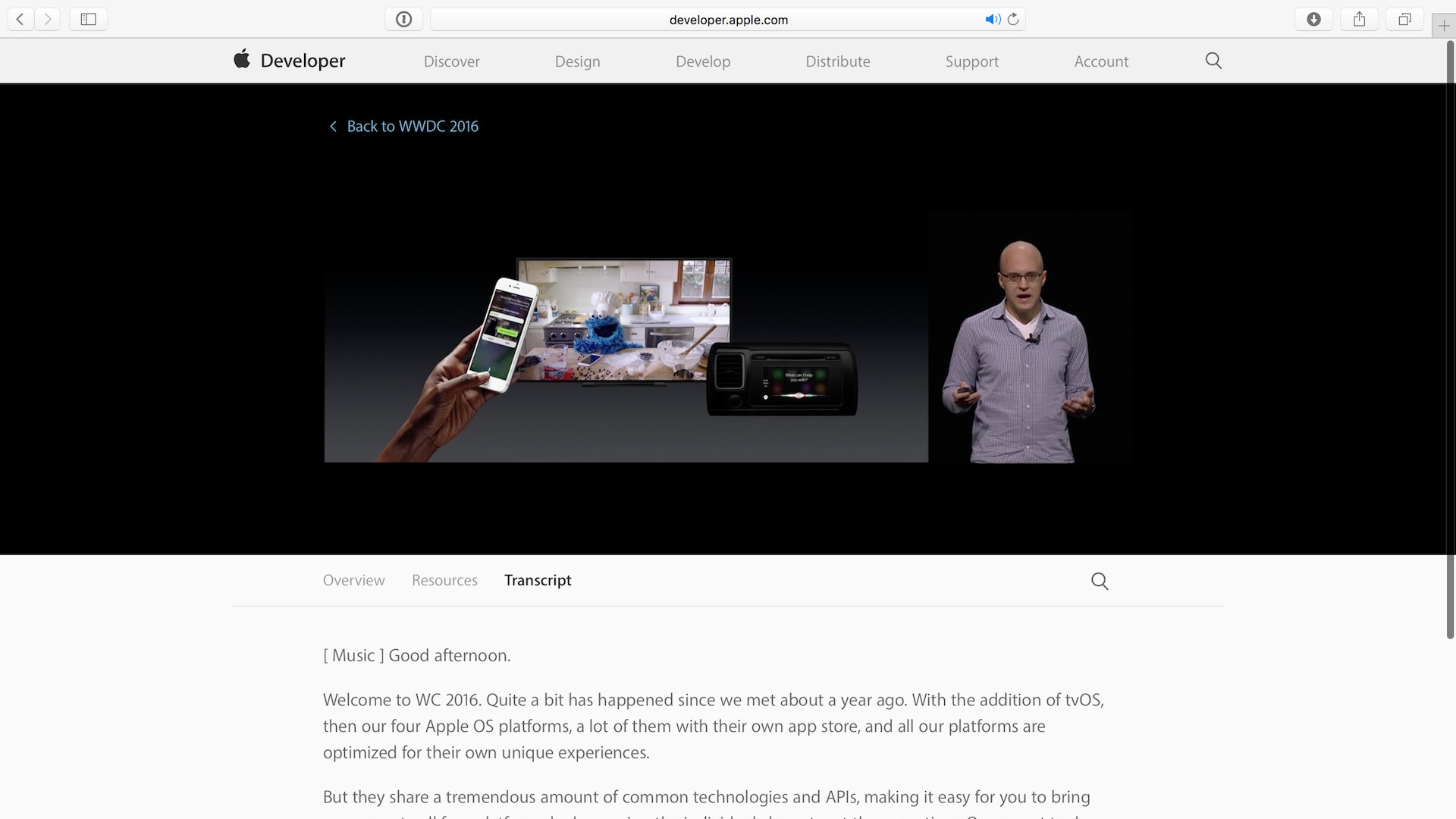 Apple makes searchable WWDC 2016 video transcripts available - 9to5Mac
