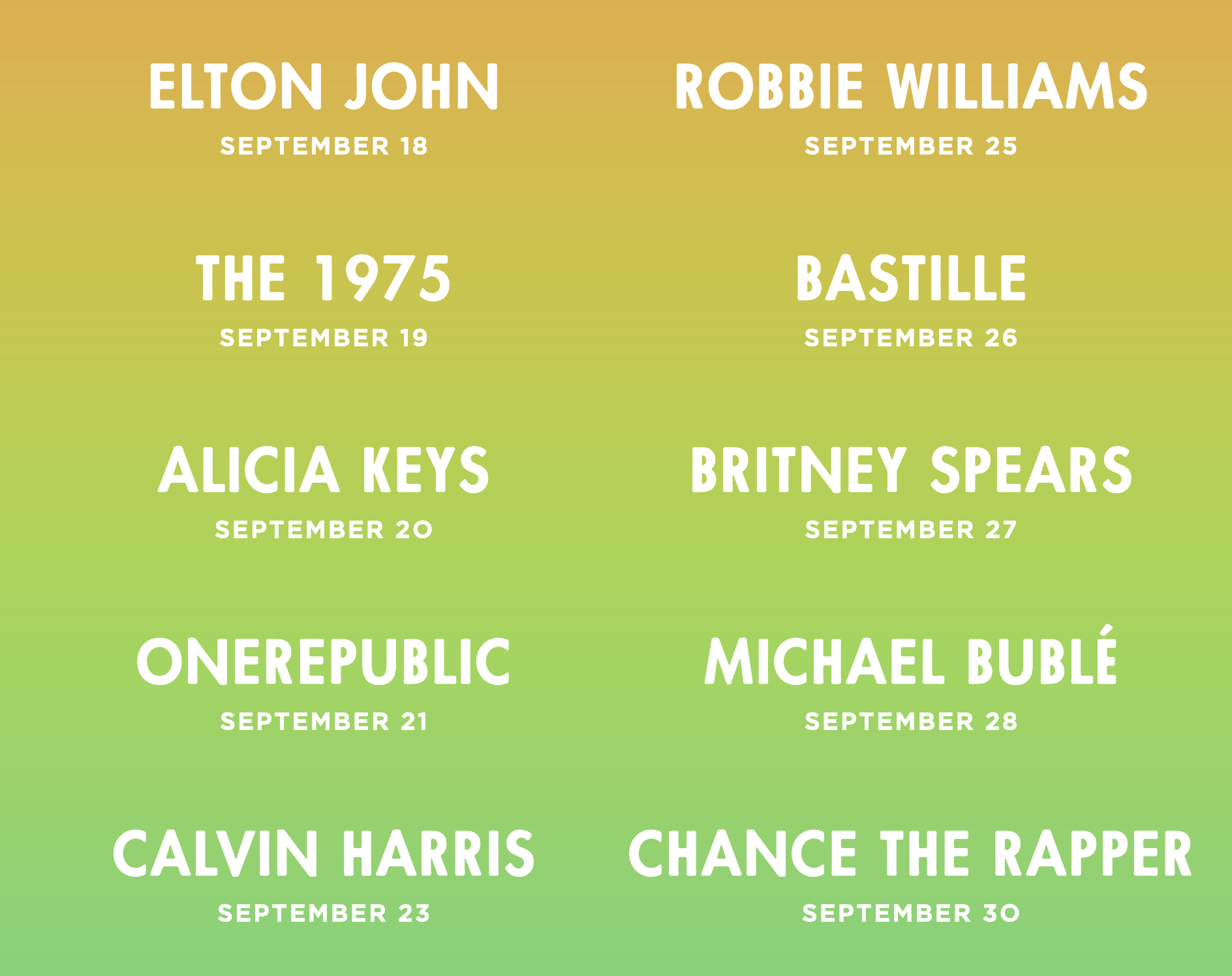 Apple Music Festival London lineup announced: Alicia Keys, Bastille ...