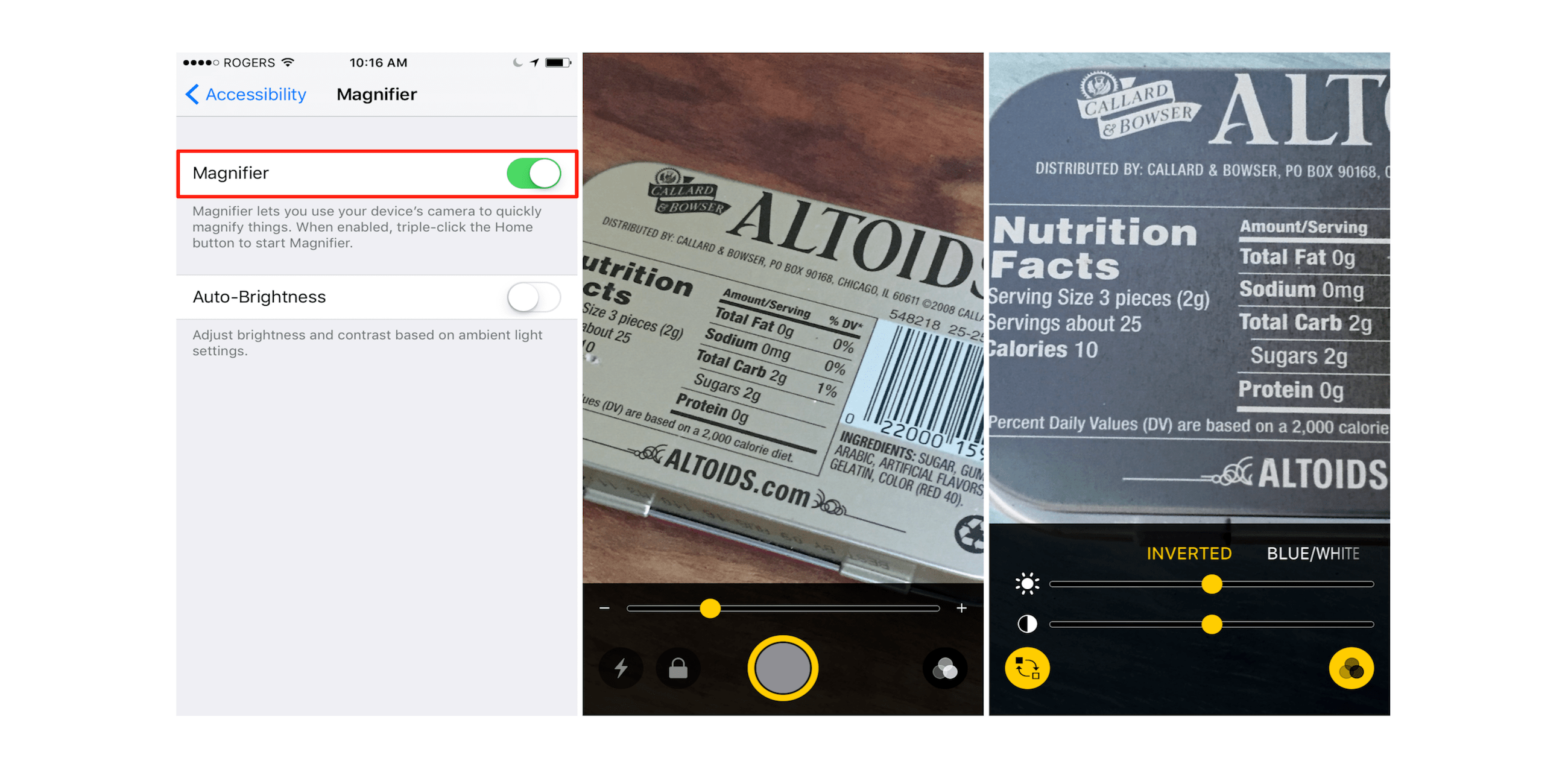 How to use iOS 10’s hidden ‘Magnifier’ magnifying glass feature for ...