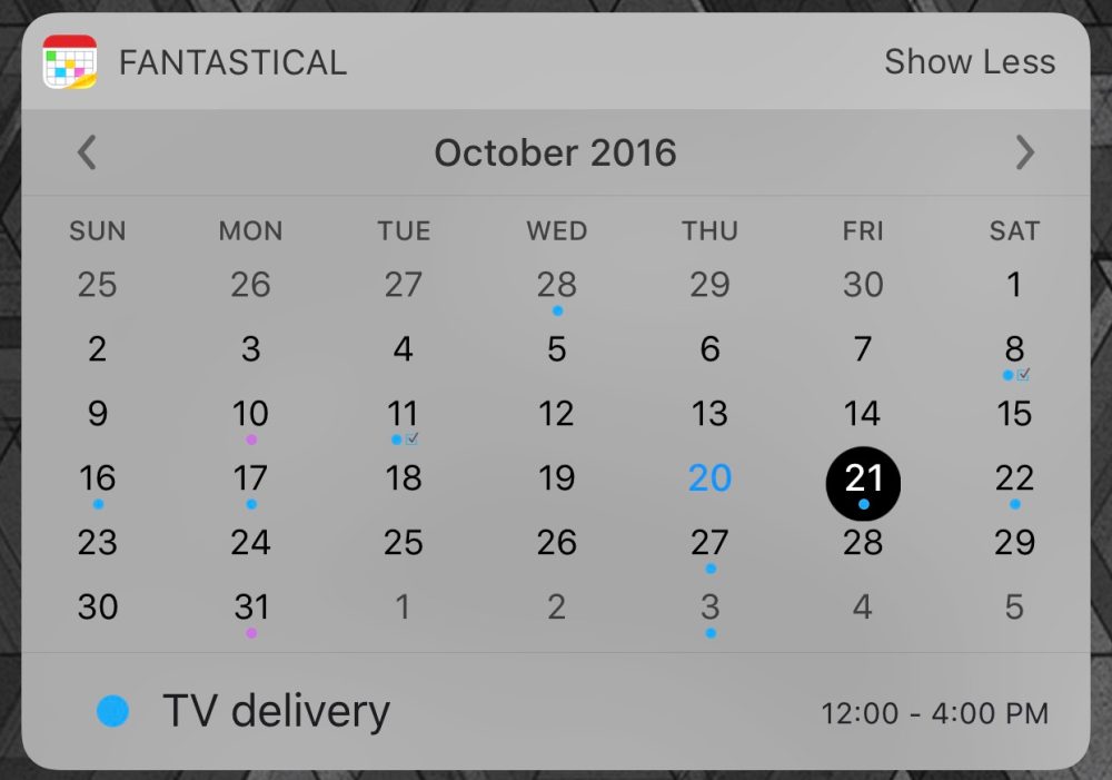 Friday 5: Fantastical's awesome calendar widget, an iOS 10-ready ...