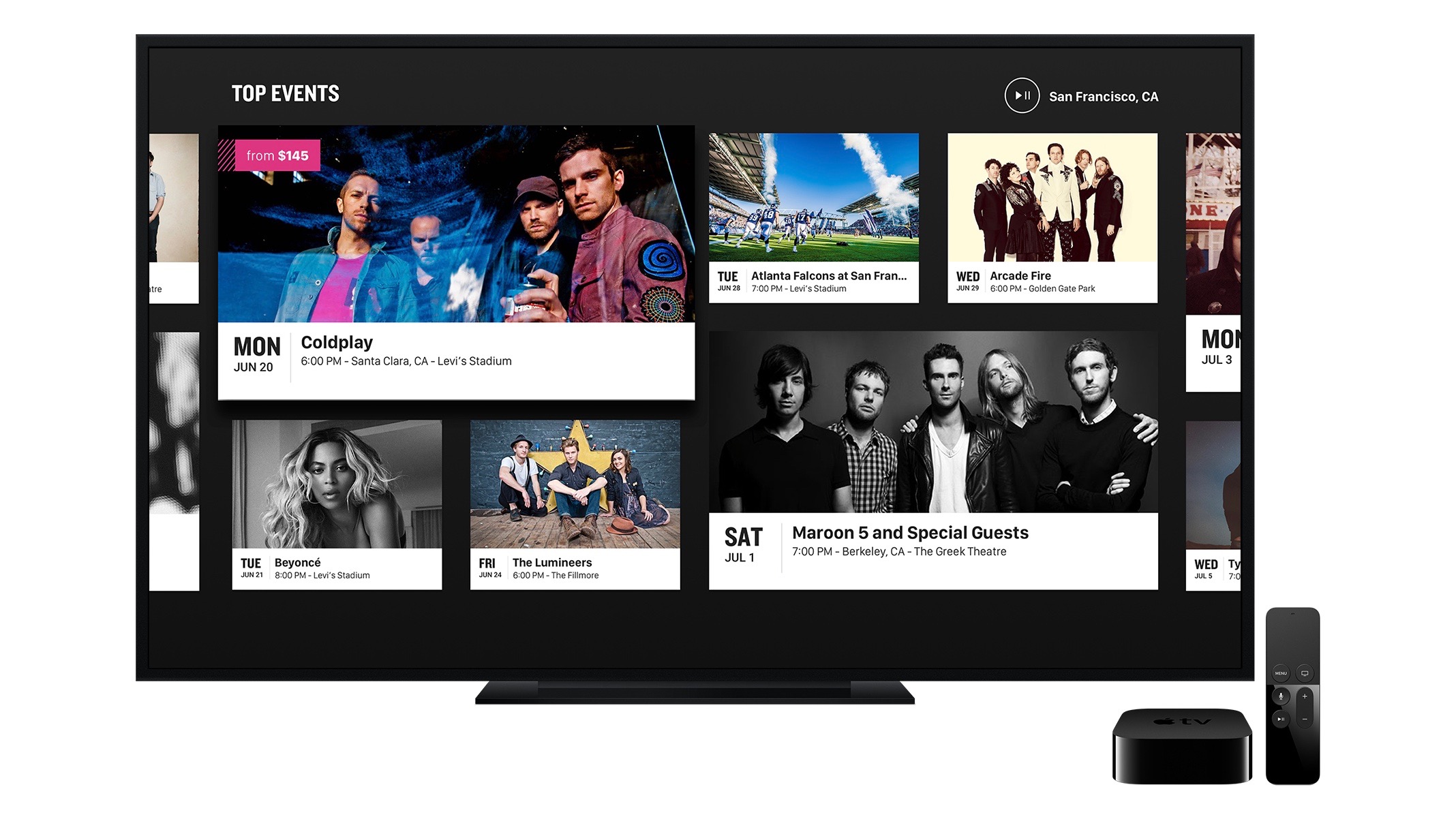 StubHub ticketing app lands on Apple TV with rich visuals and seat ...