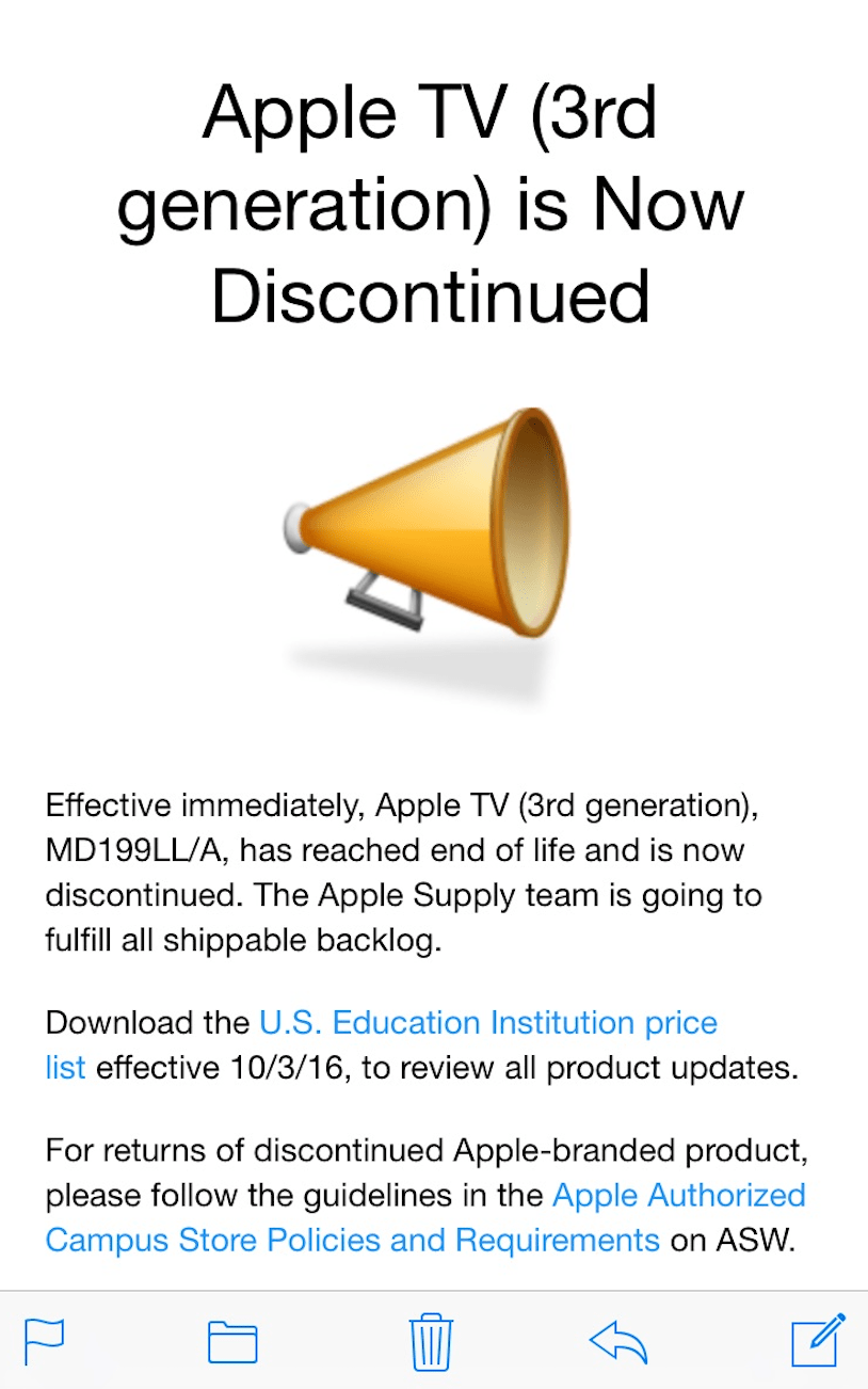 Apple discontinues third-gen Apple TV, removes it from online store - 9to5Mac