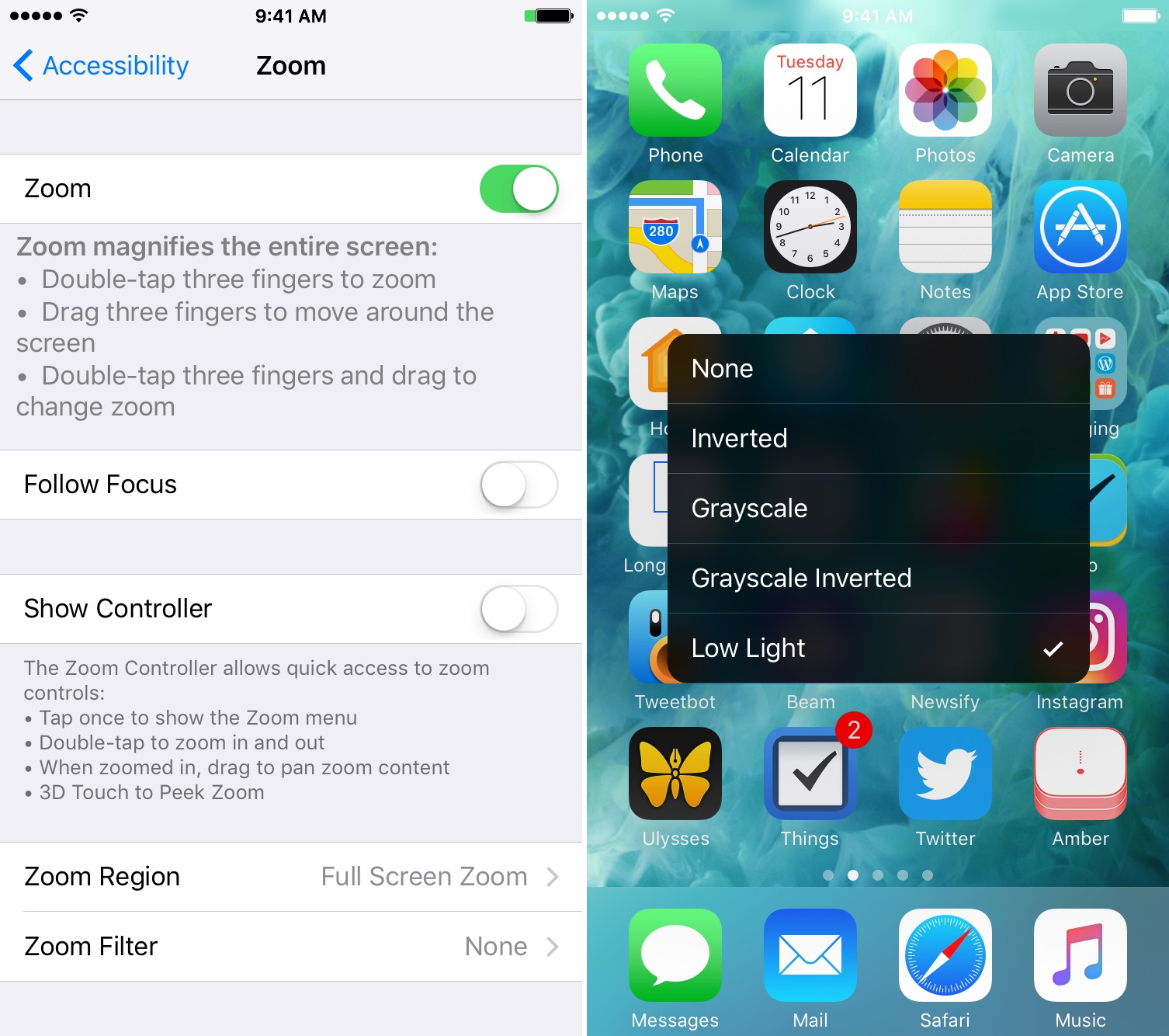 It's not dark mode, but you can enable a helpful low light filter on ...