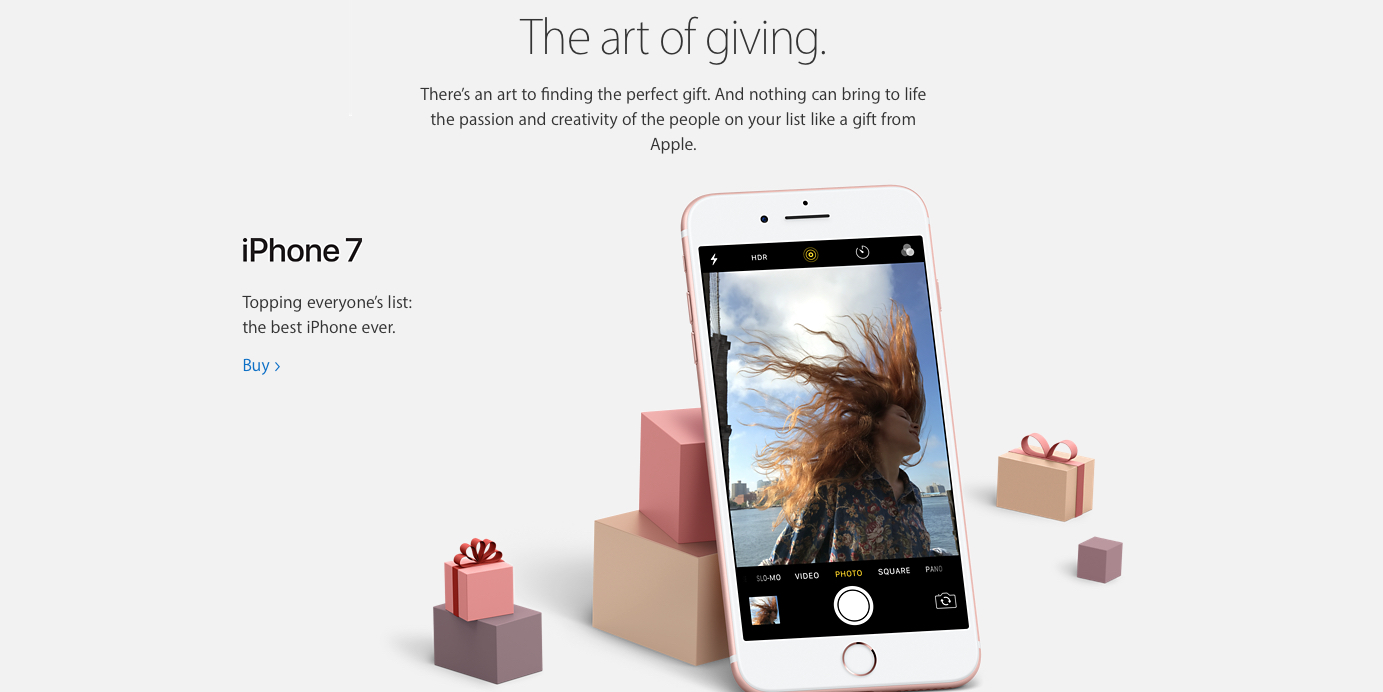 Apple shares 2016 holiday gift guide, featuring iPhone photography ...