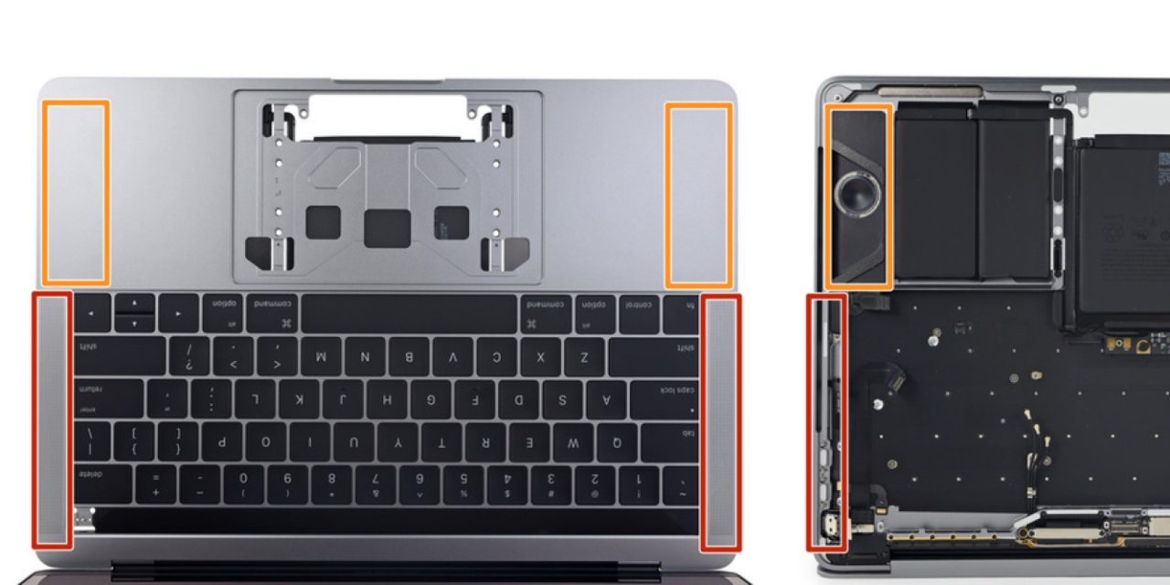 Apple 13-inch MacBook Pro with Touch Bar teardown reveals speaker ...