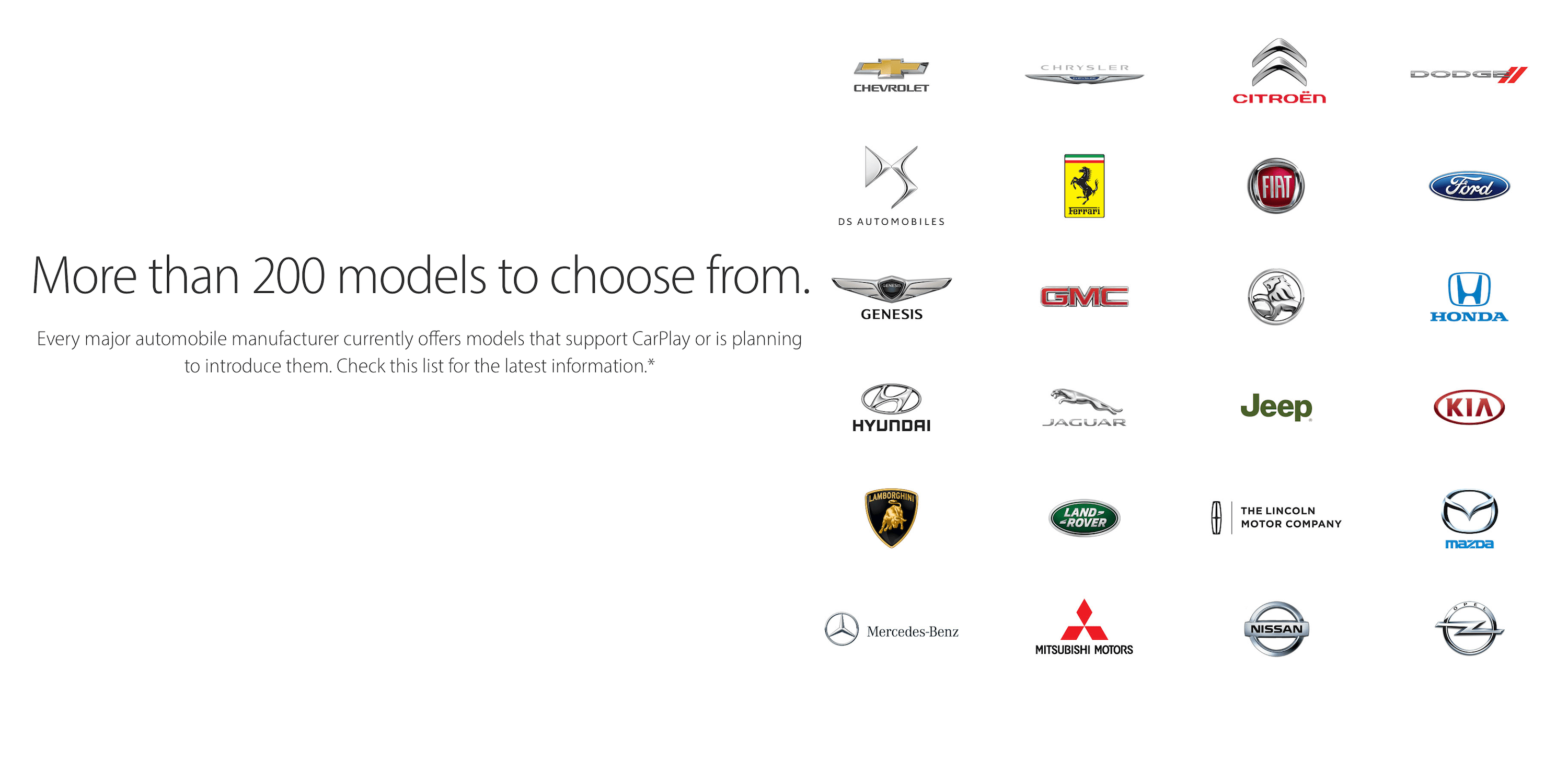 Apple now at over 200 CarPlay vehicles, confirms 50 new models w ...