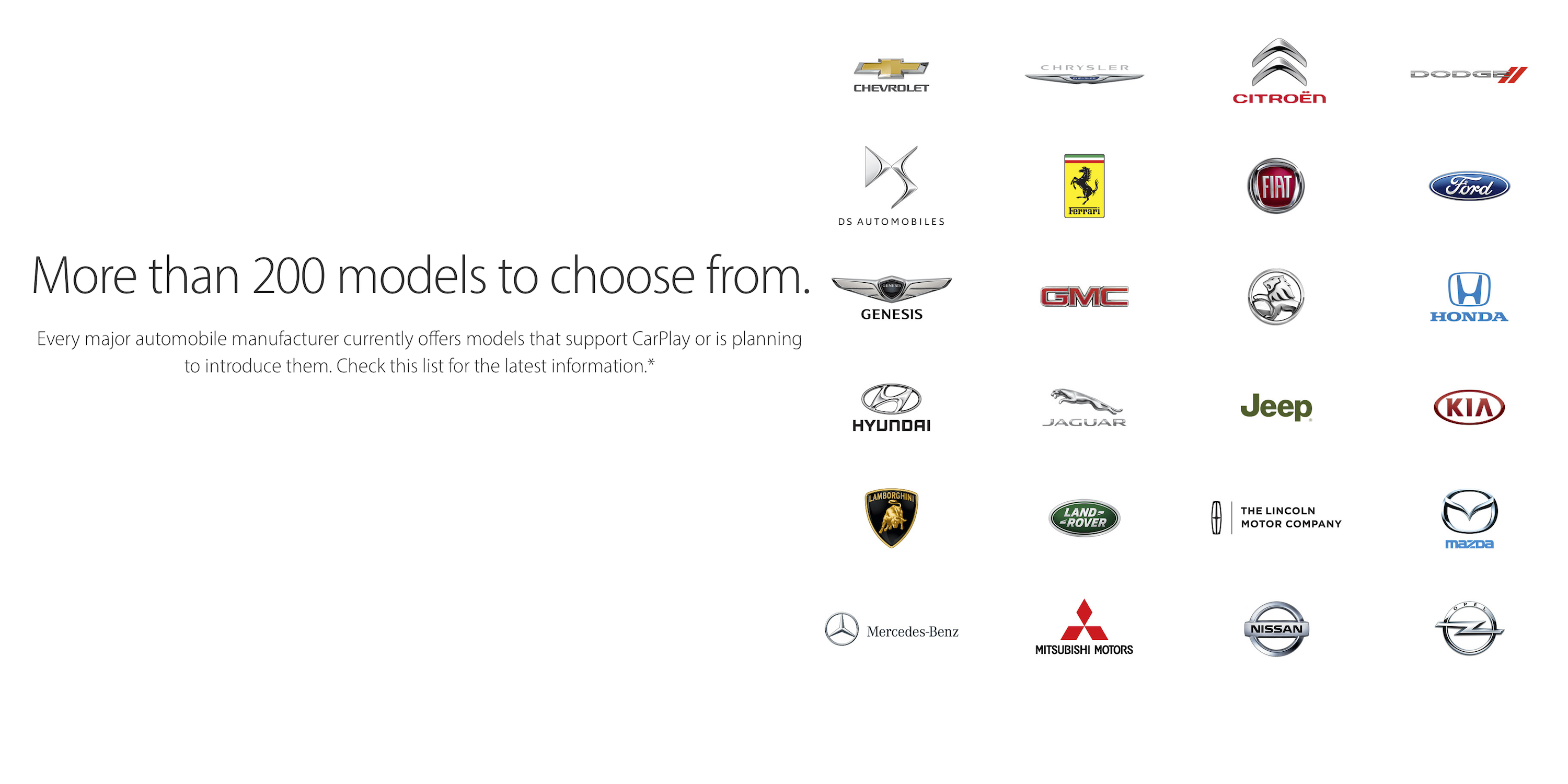 Apple now at over 200 CarPlay vehicles, confirms 50 new models w ...