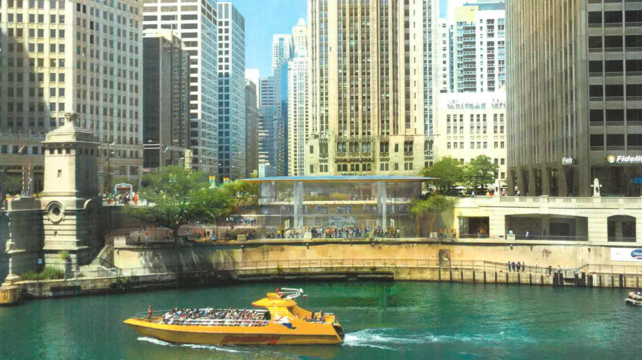 Apple's new Chicago River retail store will look like a massive MacBook ...