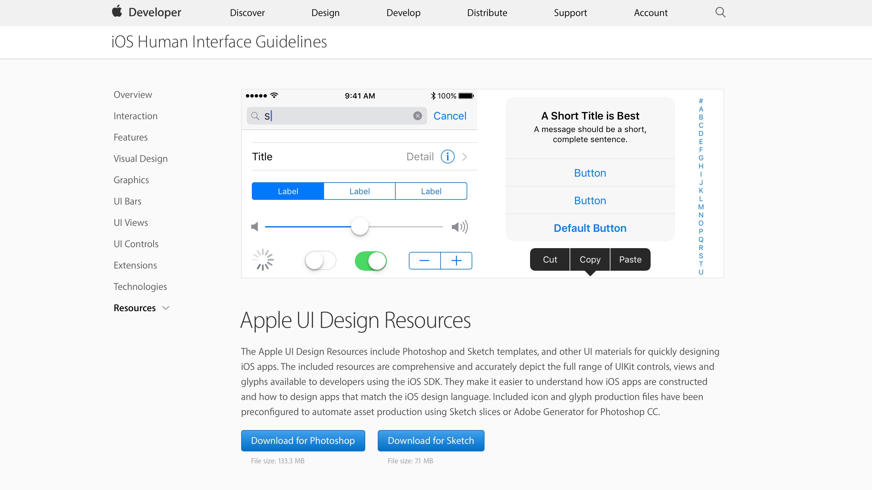 Apple shares new iOS 10 Design Resources available in Sketch and ...