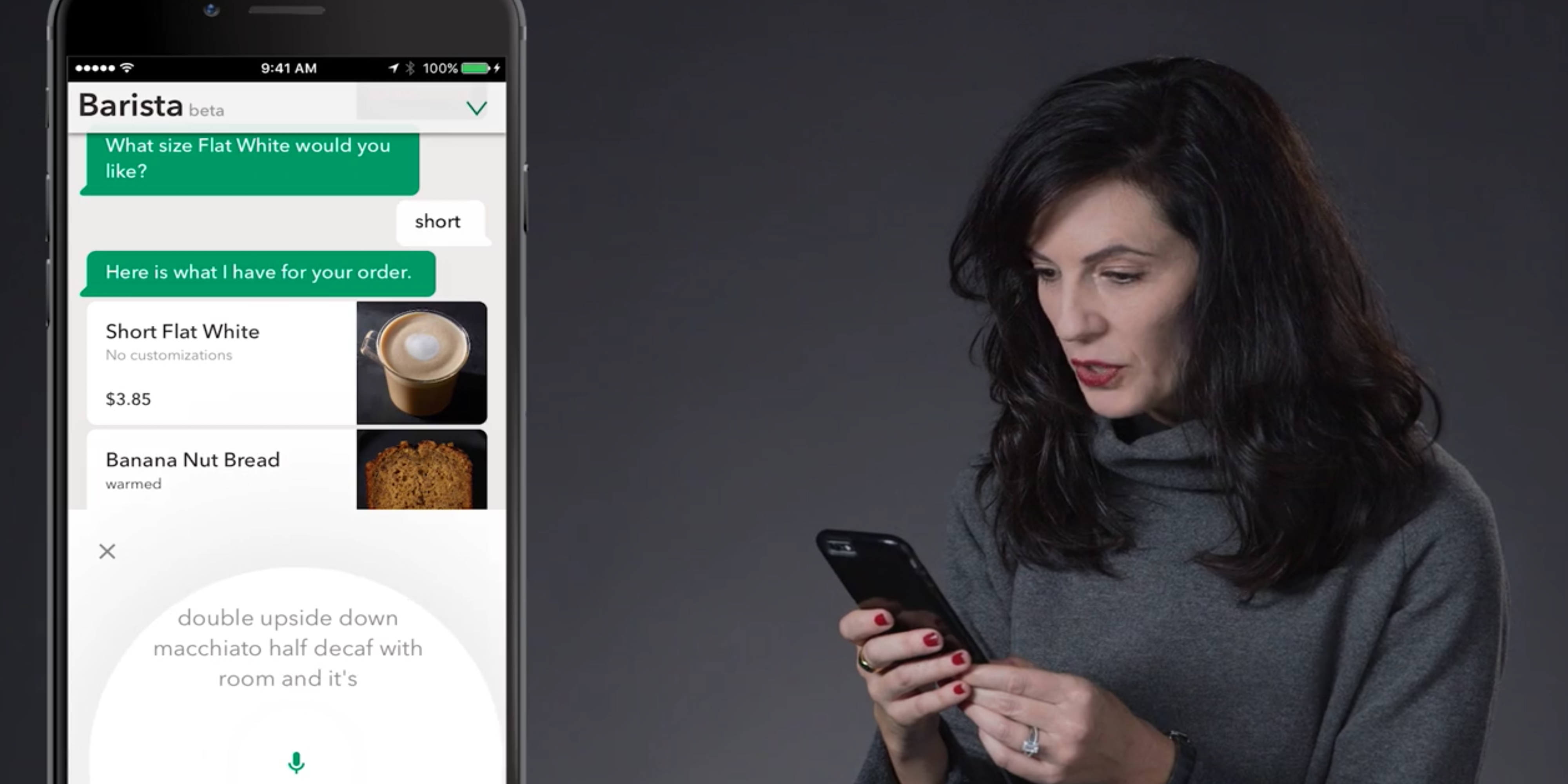 Starbucks’ new virtual barista AI for iPhone lets you order via voice ...