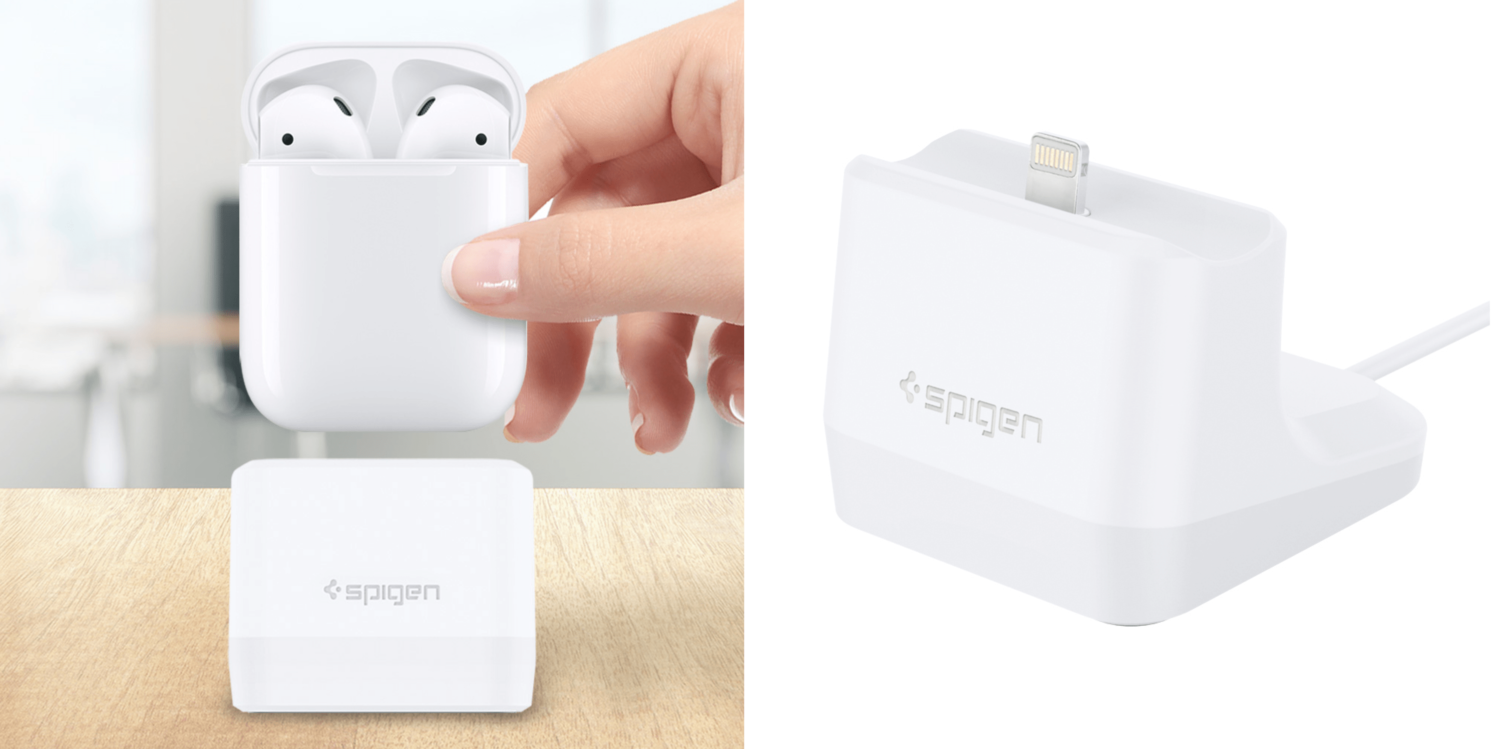 Spigen launches the first AirPods stand + charging dock - 9to5Mac