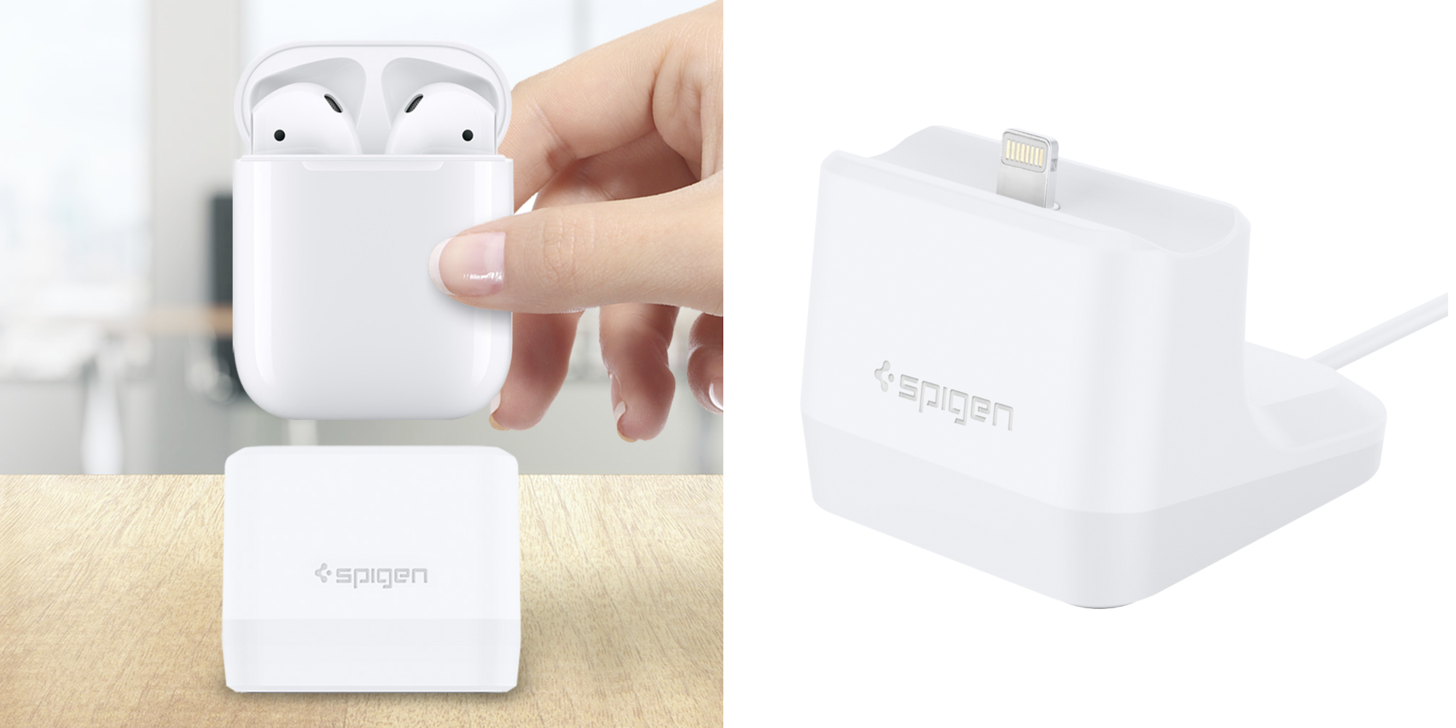 Spigen launches the first AirPods stand + charging dock - 9to5Mac