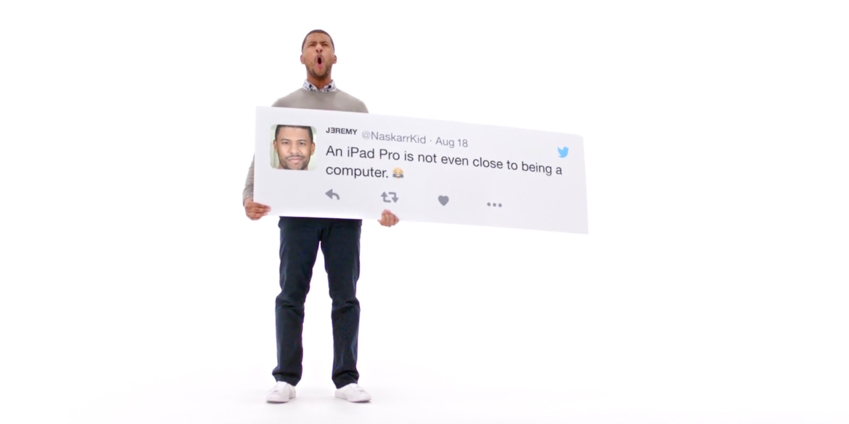 Apple launches whimsical iPad Pro ad campaign based on PC user tweets ...
