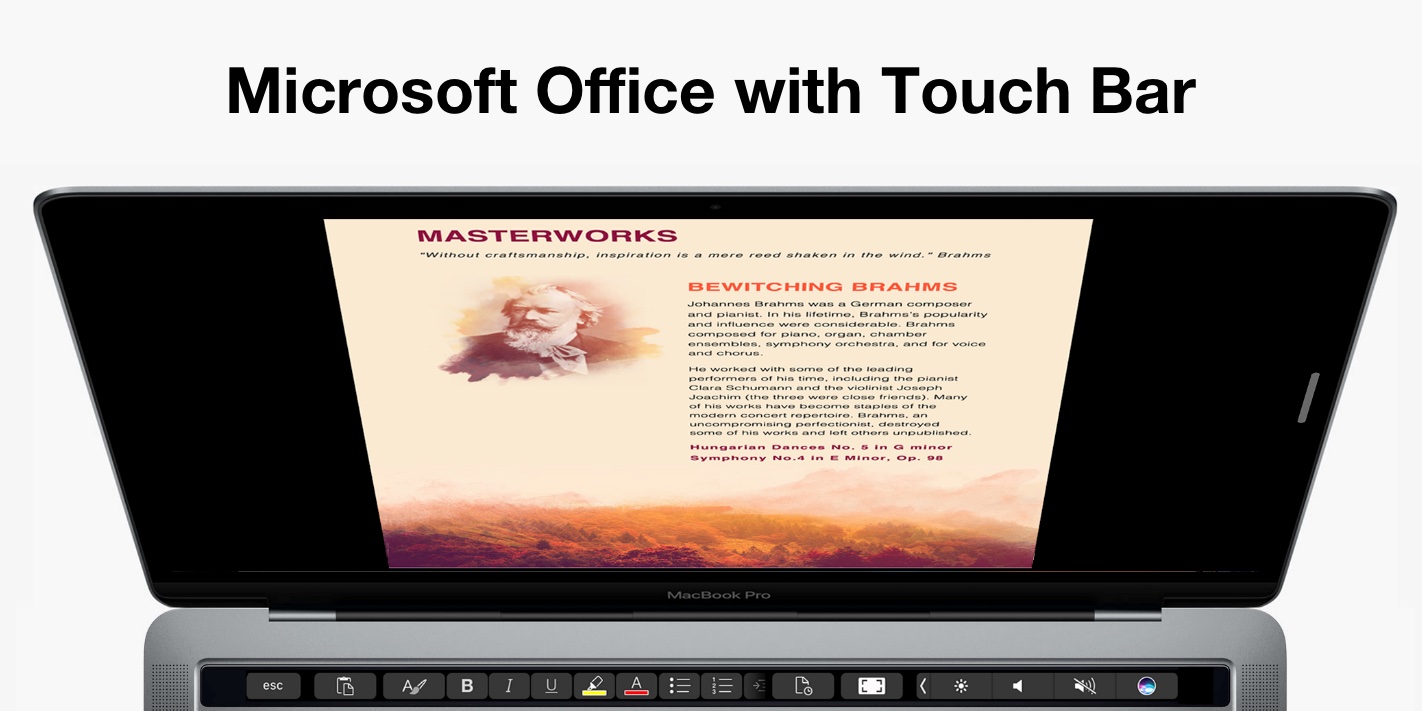 Touch Bar integration coming soon to Word, PowerPoint and Excel for Mac ...
