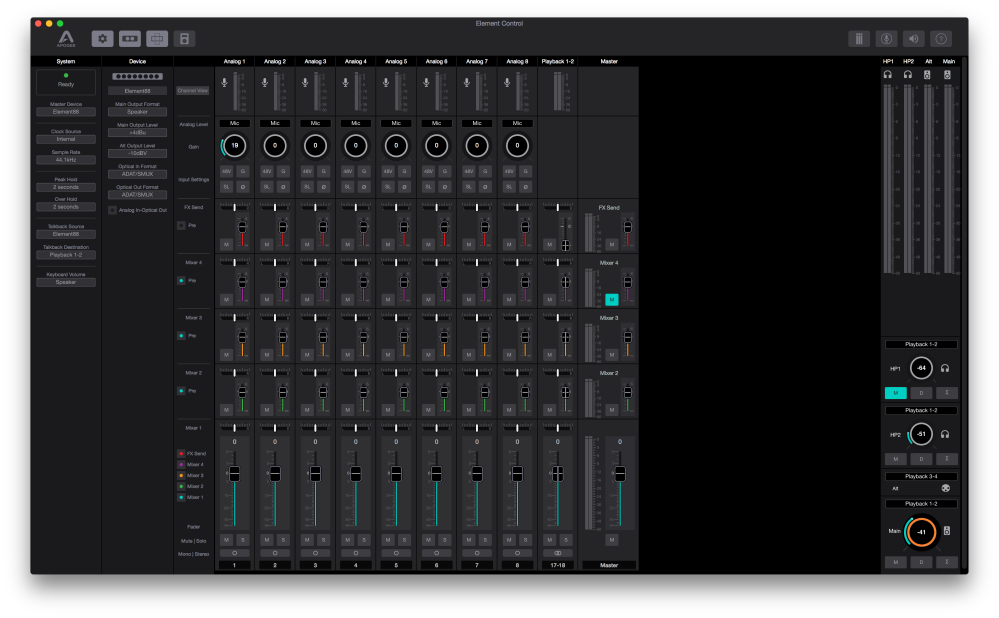 Logic Pros Review: Apogee's new Element audio interfaces w/ dedicated Mac/iOS apps & Remote ...