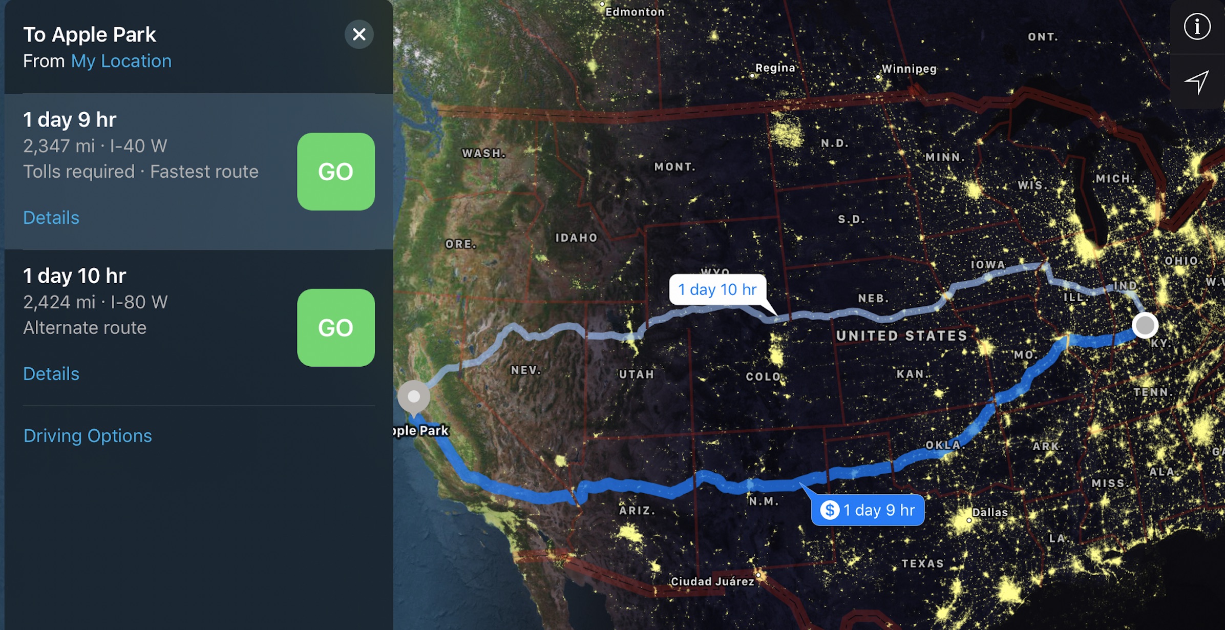 Apple Maps updated with proper Apple Park details and satellite imagery ...