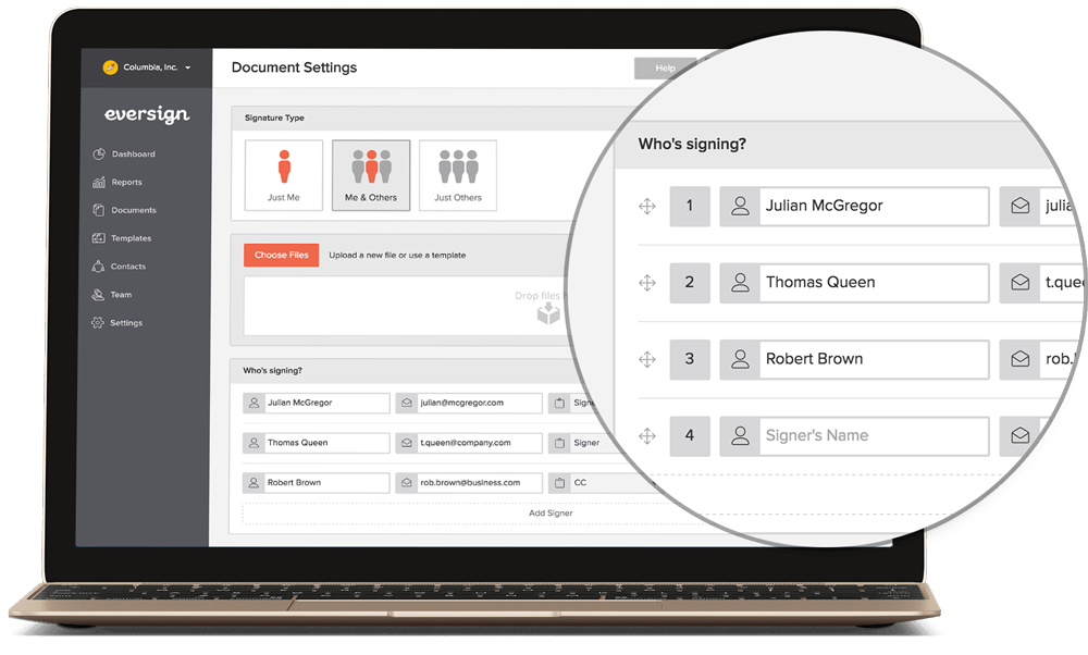 Eversign makes legally binding digital signatures online and in-person easy on your iPhone, iPad ...