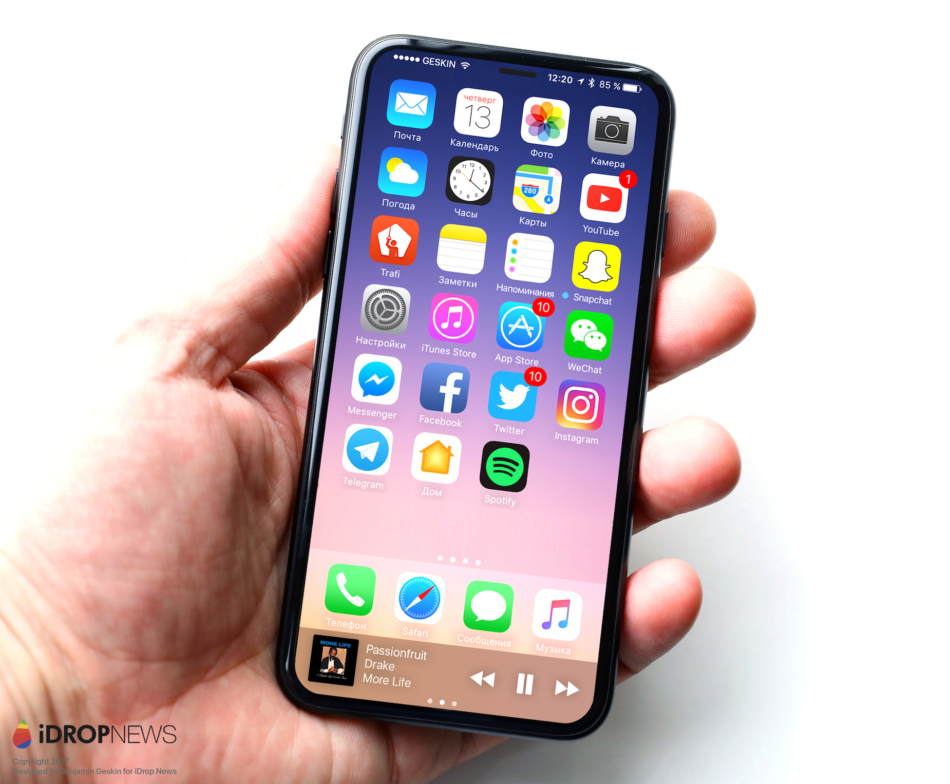 New iPhone 8 report & renders claim in-screen Touch ID, 4mm bezels ...