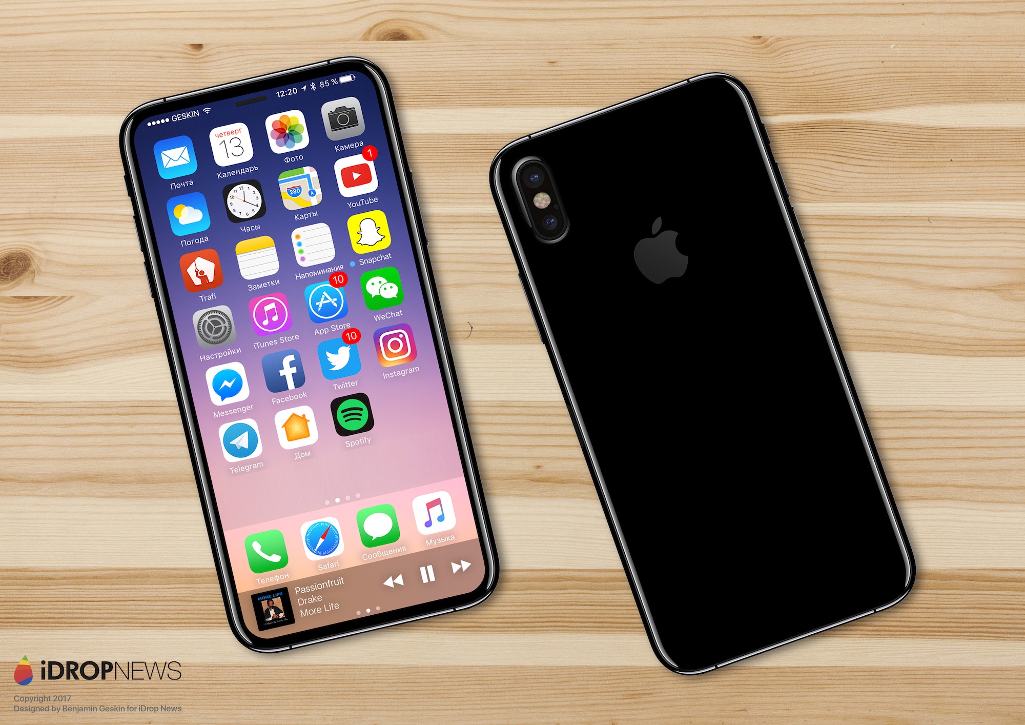 New iPhone 8 report & renders claim in-screen Touch ID, 4mm bezels ...