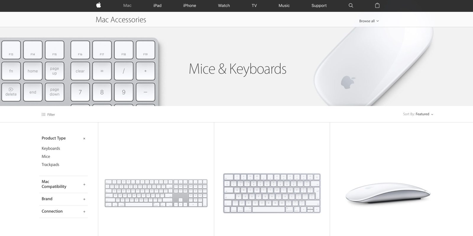 Apple removes wired keyboard with numeric keypad from its online store ...