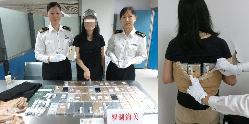 Chinese smuggler caught with 102 iPhones strapped to her body, doesn't ...