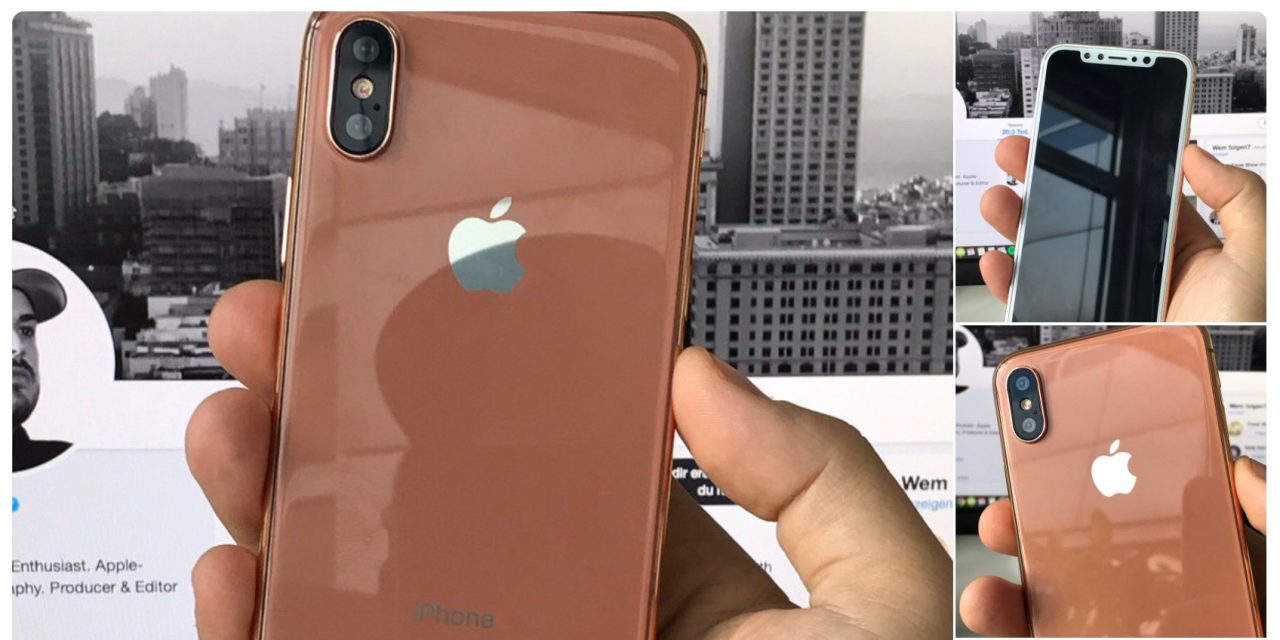 iPhone 8 dummy unit shows larger display in compact casing, copper ...