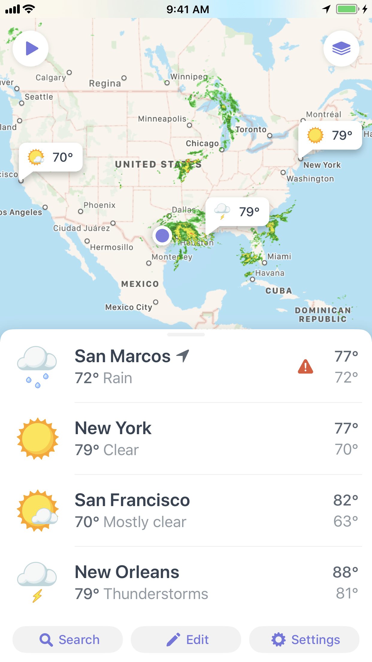 Contrast launches Weather Atlas, designed with the iPhone 8 in mind ...