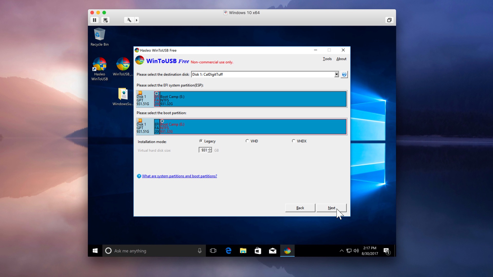 How to install Windows 10 on your Mac using a "Boot Camp" external drive via Windows To Go ...
