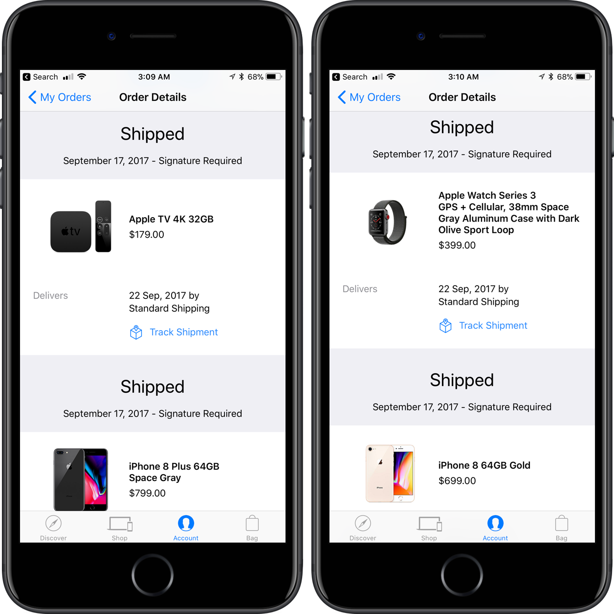 Apple sending shipment notifications for iPhone 8, Apple Watch Series 3 ...