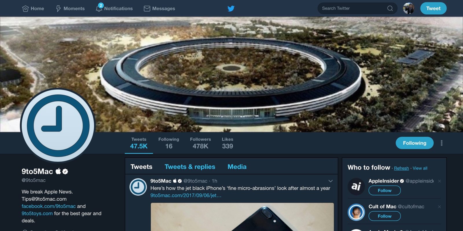 Twitter night mode officially rolling out to its desktop website - 9to5Mac