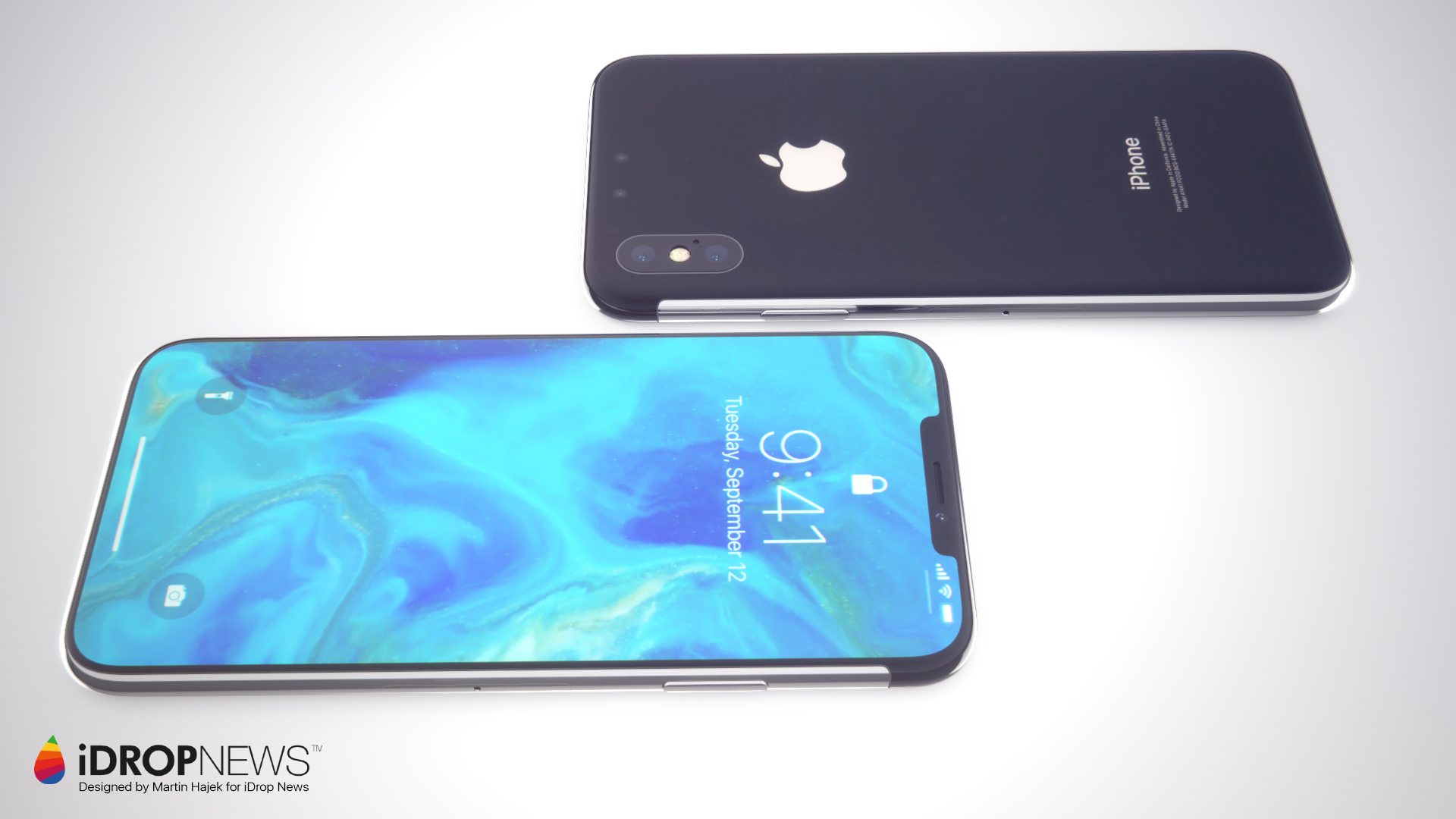 Renders imagine future iPhone X w/ smaller notch & bezel, flush camera ...