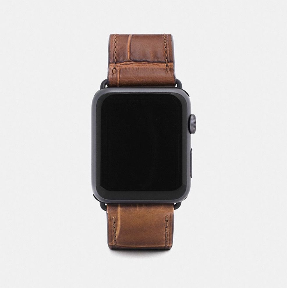 Coach releases simple and clean black and brown Apple Watch bands, new ...
