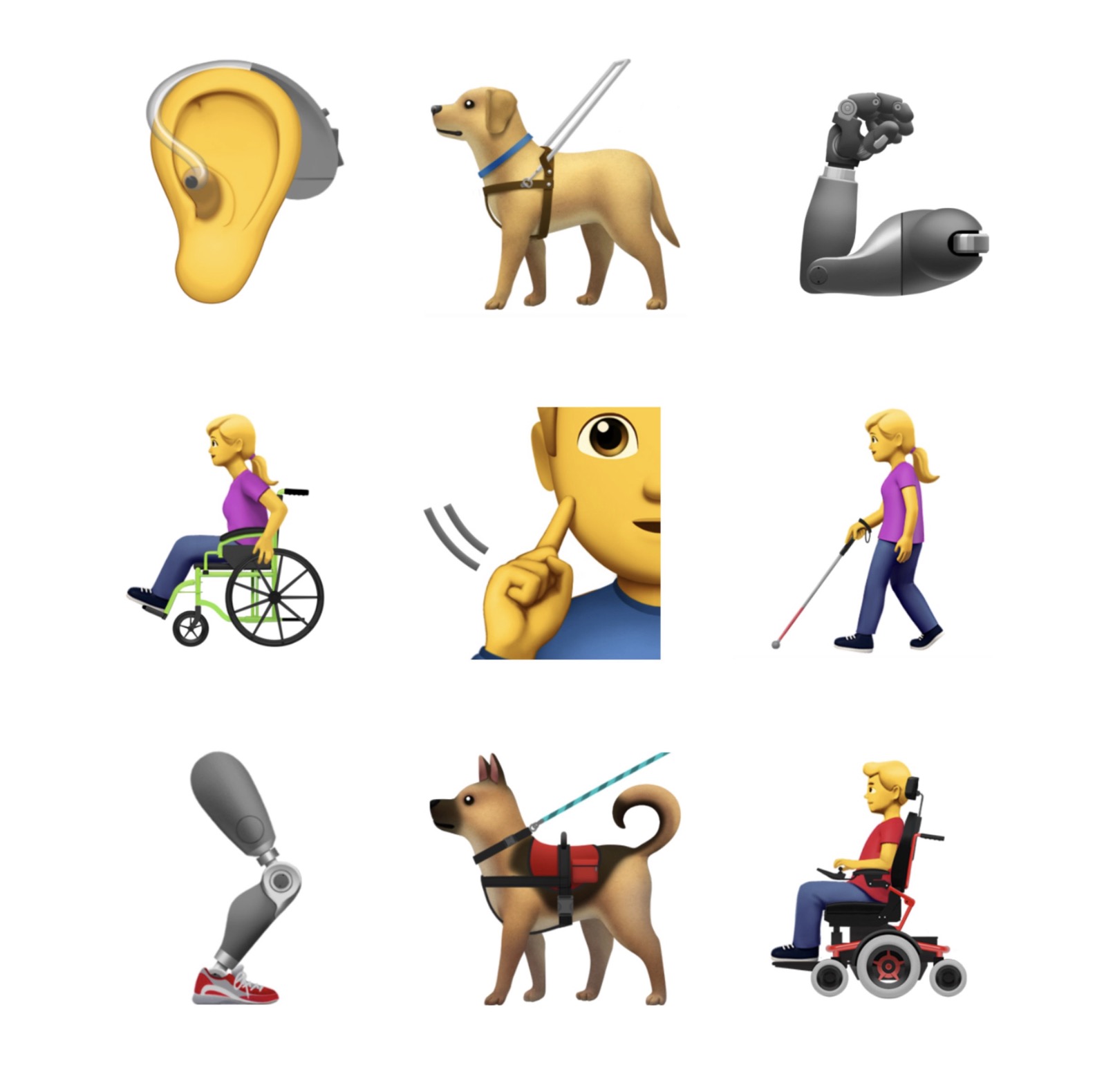 Apple submits new accessibility emoji to Unicode Consortium, includes ...